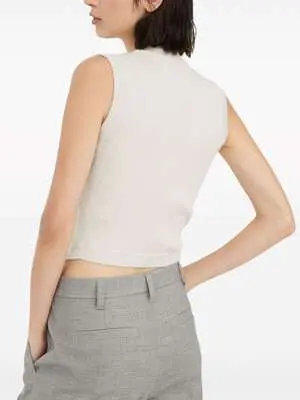 Brunello Cucinelli V-neck Fine-ribbed Vest
