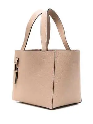 VALEXTRA Mini Soft Bucket Tote Bag - Neutrals