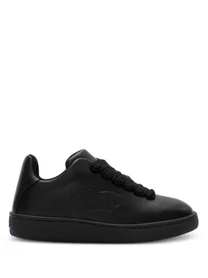 Burberry Leather Box Sneakers - Black