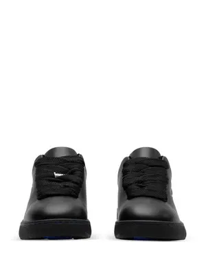 Burberry Leather Box Sneakers - Black