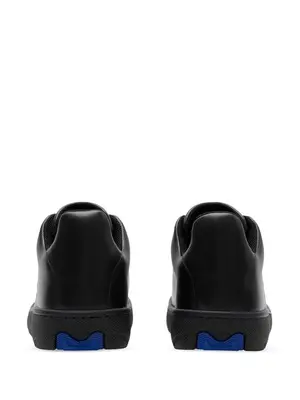 Burberry Leather Box Sneakers - Black
