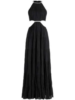 Alice + Olivia Myrtice Long Dress In Black - 38% Off | Editorialist
