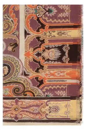 Etro Printed Silk Scarf - Beige