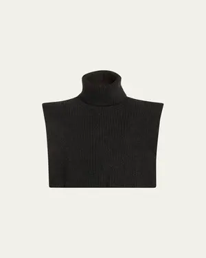 THE ROW Emmit Turtleneck Scarf Cashmere Collar - Anthracite