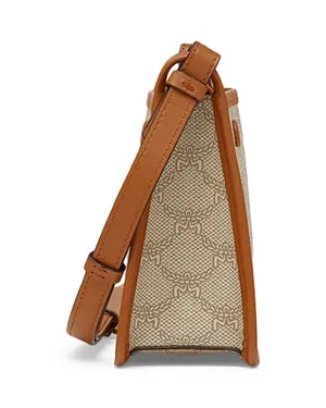Mcm Himmel Small Lauretos Crossbody Bag - Oatmeal
