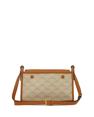 Mcm Himmel Small Lauretos Crossbody Bag - Oatmeal
