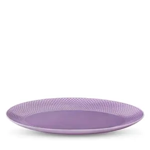 ROSENDAHL Lyngby Porcelain Rhombe Color Oval Serving Dish - Lilac
