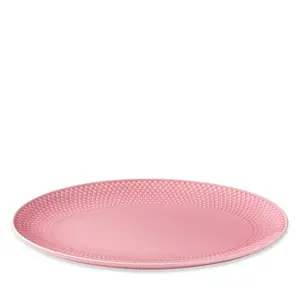 ROSENDAHL Lyngby Porcelain Rhombe Color Oval Serving Dish - Rose