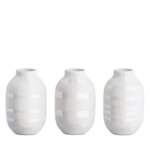 ROSENDAHL Kahler Omaggio Vase Miniatures, Set Of 3 - White