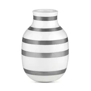 ROSENDAHL Kahler Omaggio Vase, Blue Silver