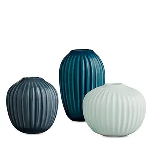 ROSENDAHL Kahler Hammershoi Vase Miniature, Set Of 3 - Green