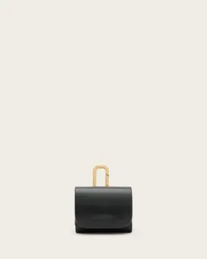 ALLSAINTS Airpod Leather Case - Black