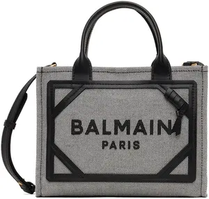 Balmain Balmain B-Army Top Handle Bag - Eab Noir/blanc