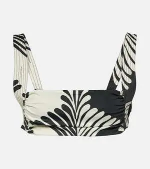 Johanna Ortiz Printed Bikini Top