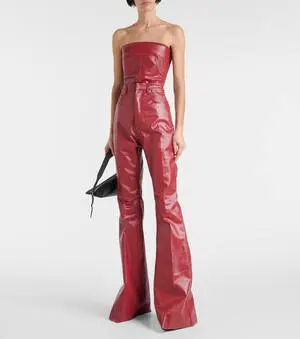 Rick Owens Bolan High-rise Coated Denim Jeans