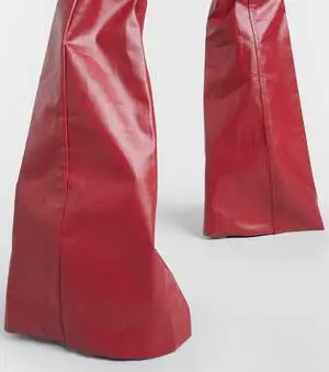 Rick Owens Bolan High-rise Coated Denim Jeans
