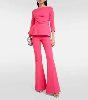 Safiyaa Halluana Flared Pants - Pink