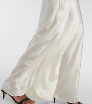 NILI LOTAN Cami Silk Satin Maxi Dress