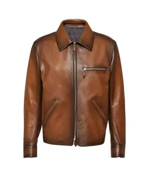 Berluti Patina 1 Jour Leather Blouson Jacket