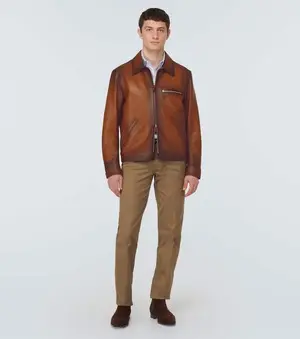 Berluti Patina 1 Jour Leather Blouson Jacket