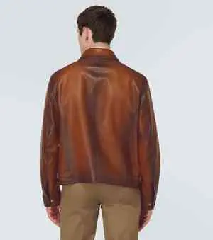 Berluti Patina 1 Jour Leather Blouson Jacket