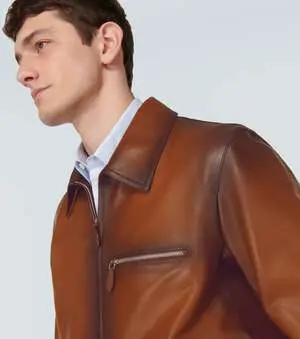 Berluti Patina 1 Jour Leather Blouson Jacket