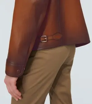 Berluti Patina 1 Jour Leather Blouson Jacket