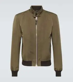 TOM FORD Cotton And Silk Poplin Bomber Jacket