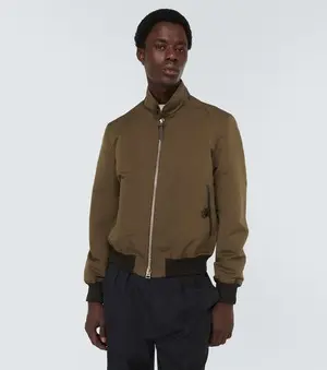 TOM FORD Cotton And Silk Poplin Bomber Jacket