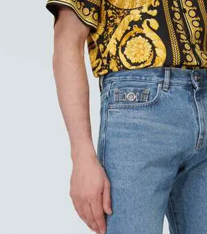 Versace Straight Leg Jeans - Blue