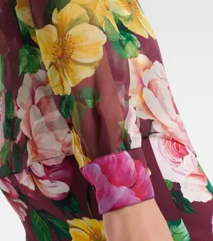 Dolce & Gabbana Printed Silk Chiffon Blouse - Multicoloured