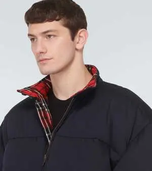 Balenciaga Cut-up Harrington Twill Down Jacket