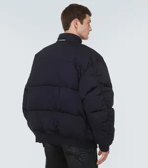 Balenciaga Cut-up Harrington Twill Down Jacket