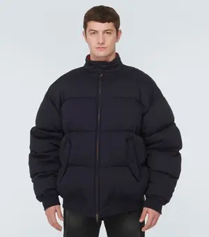 Balenciaga Cut-up Harrington Twill Down Jacket