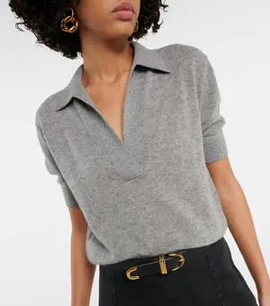 Khaite Shrunken Jo Polo Sweater