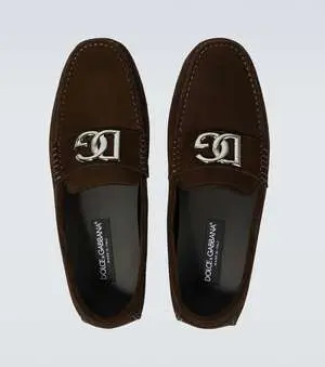 Dolce & Gabbana Suede Loafers - Brown
