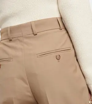 TOTEME Pleated Straight Trousers - Beige