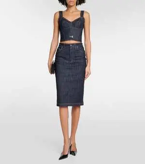 Dolce & Gabbana Denim Bustier