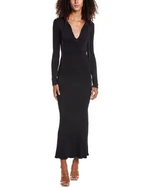 JOOSTRICOT Joostricot Tinsel Lurex Maxi Dress - Black