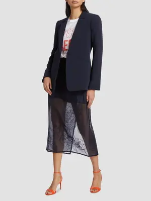 Cinq À Sept Karlie Crepe Blazer - Navy