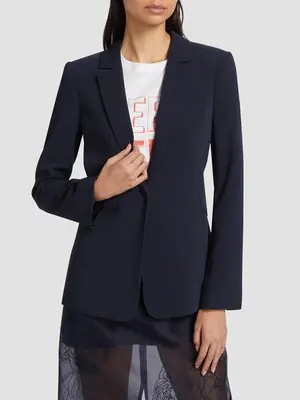 Cinq À Sept Karlie Crepe Blazer - Navy