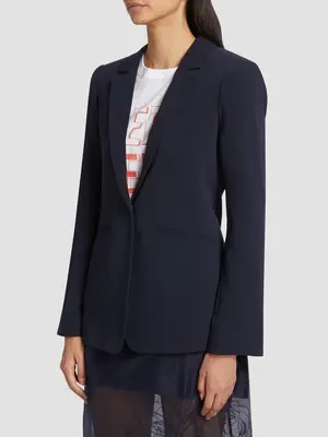 Cinq À Sept Karlie Crepe Blazer - Navy