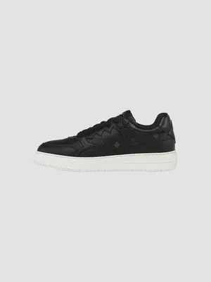 Mcm Neo Terrain Visetos Low-top Sneakers - Black