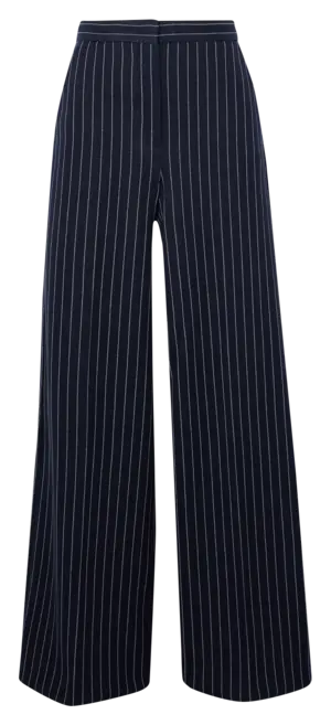 Max Mara Benito Pinstriped Wide-leg Pants