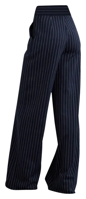 Max Mara Benito Pinstriped Wide-leg Pants