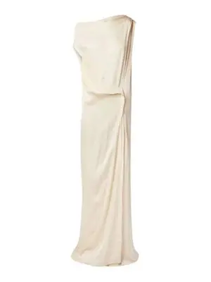 Bondi Born Ardea Draped Seersucker Maxi Dress