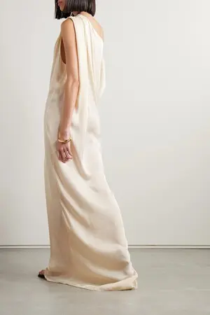 Bondi Born Ardea Draped Seersucker Maxi Dress