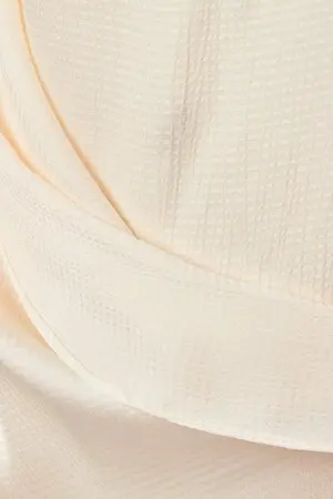 Bondi Born Ardea Draped Seersucker Maxi Dress