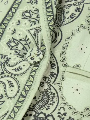 Zimmermann Matchmaker Double-breasted Printed Linen Blazer