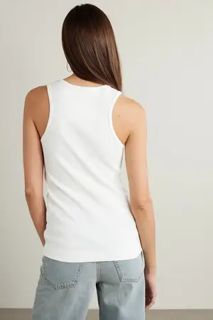 Givenchy Embellished Ribbed Tank - White